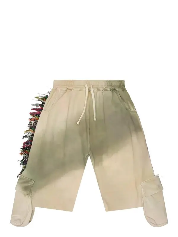 Alchemist Victory Fringed-trim Cargo Shorts - Neutrals