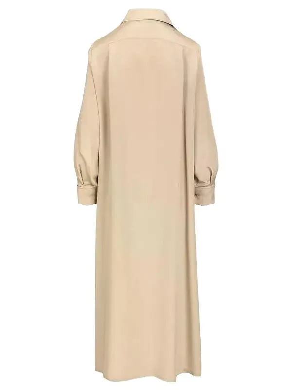 Max Mara Silk Midi Dress - Neutrals