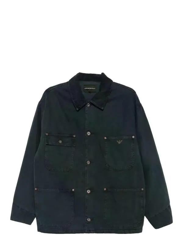 Emporio Armani Corduroy Collar Jacket - Blue