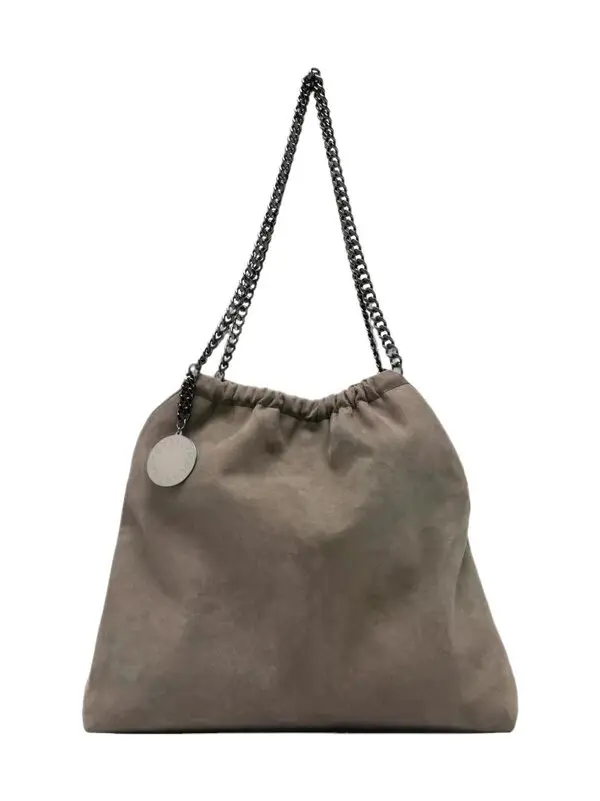 Stella McCartney Medium Falabella Ruched Chain-link Tote Bag - Grey