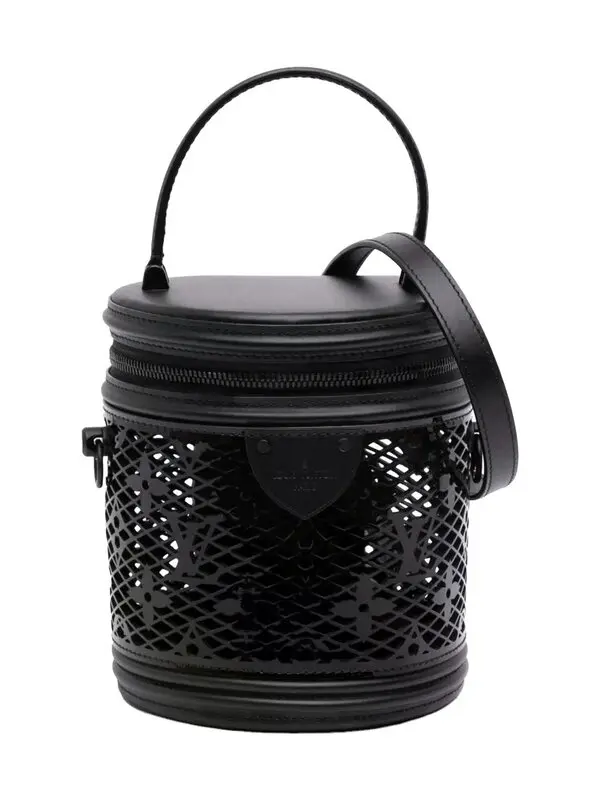 LOUIS VUITTON Monogram Lace Cannes Vanity Bag - Black