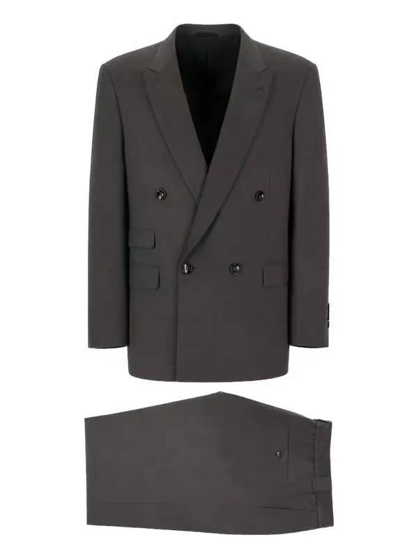 Giorgio Armani Double-breasted Wool Suit - Grey