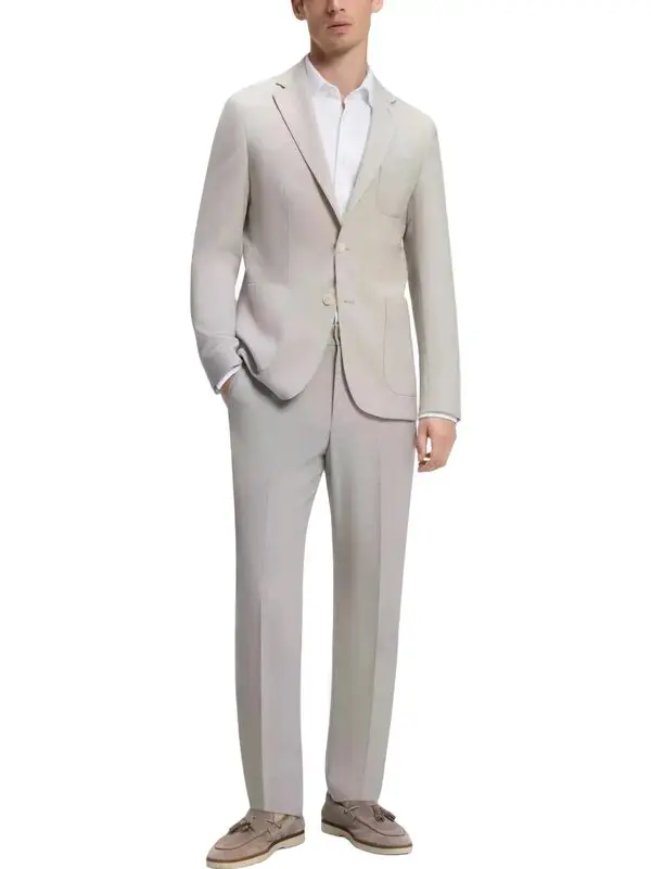 BOSS Slim-fit Shirt In Italian-made Performance-stretch Jersey - White