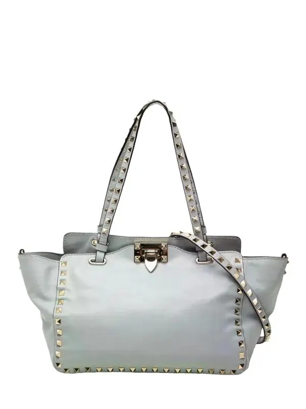 Valentino Garavani Rockstud Trapeze Satchel - Blue