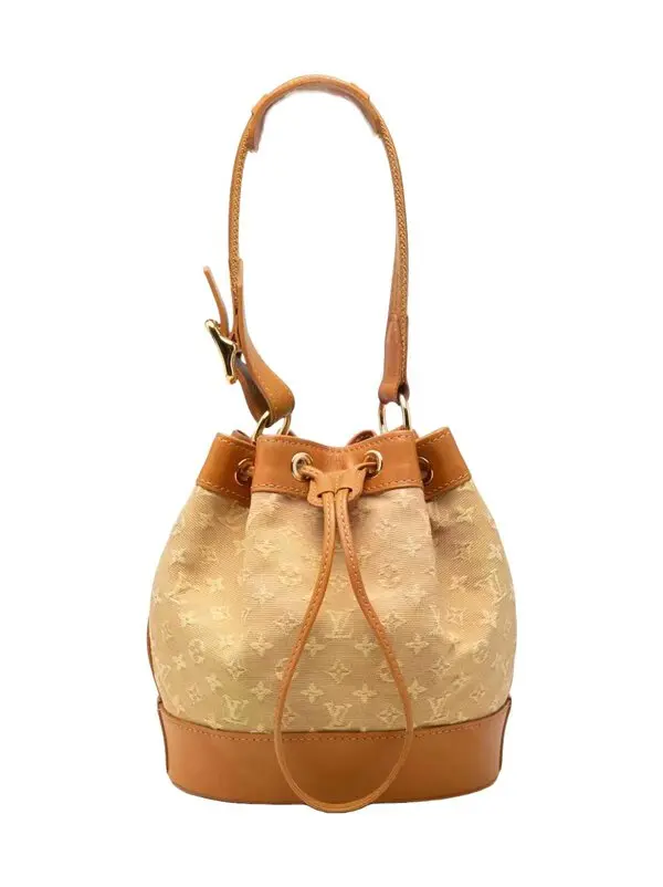 LOUIS VUITTON Monogram Mini Lin Noeile Bucket Bag - Neutrals