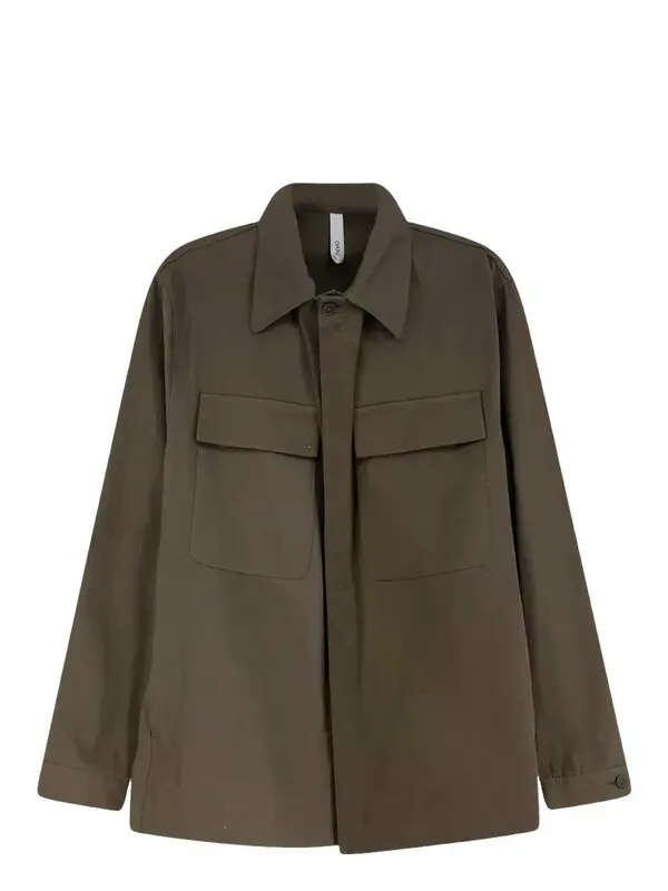 HEVO Specchiolla Patch-pocket Shirt - Green