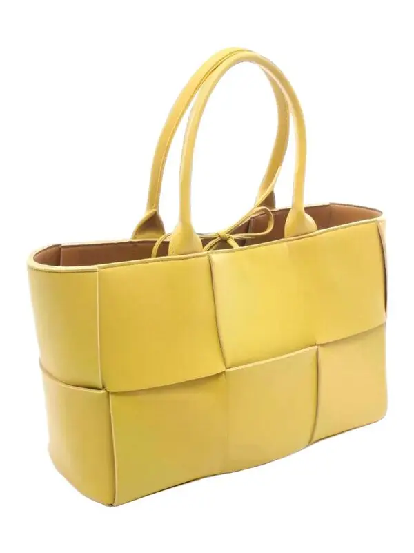 Bottega Veneta 2010s Arco Intrecciato Tote Bag - Yellow