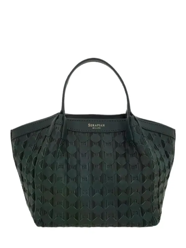 SERAPIAN Mini Mosaico Tote Bag - Green