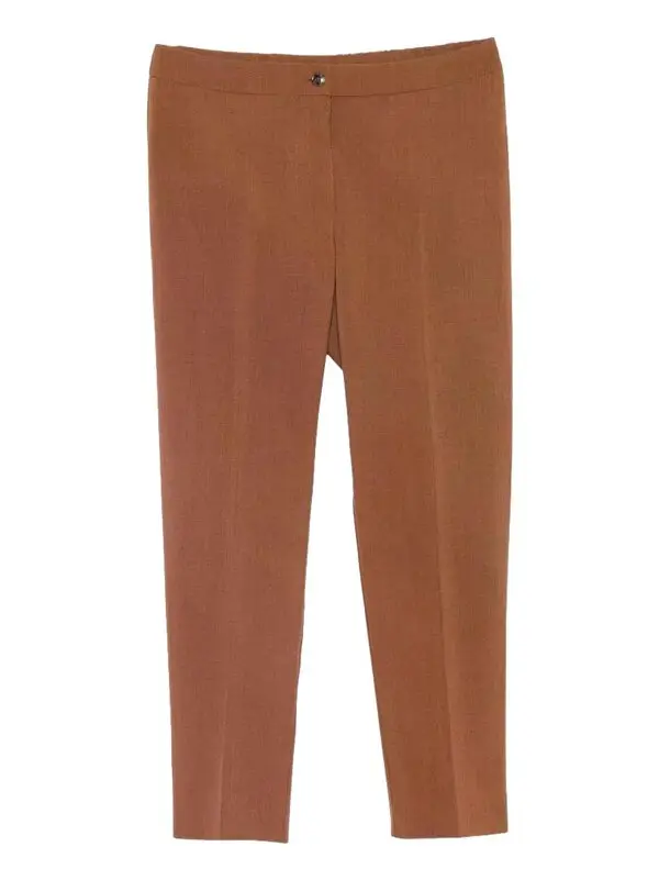 Marina Rinaldi Tapered Leg Trousers - Brown