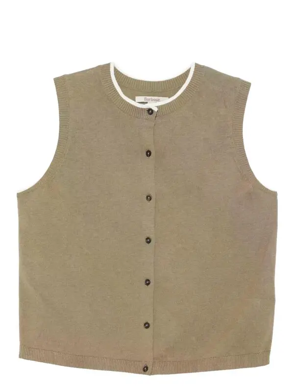 Barbour Maia Knitted Vest - Green