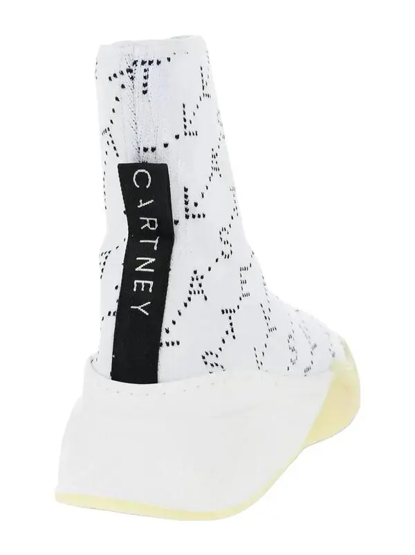 Stella McCartney Loop Monogram-pattern Sneakers - White
