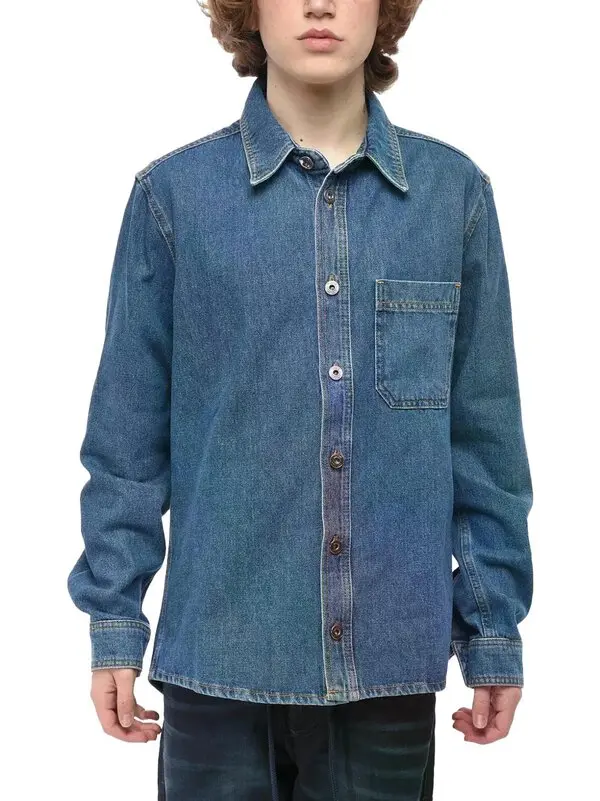 Off-White Chest-pocket Shirt - Blue