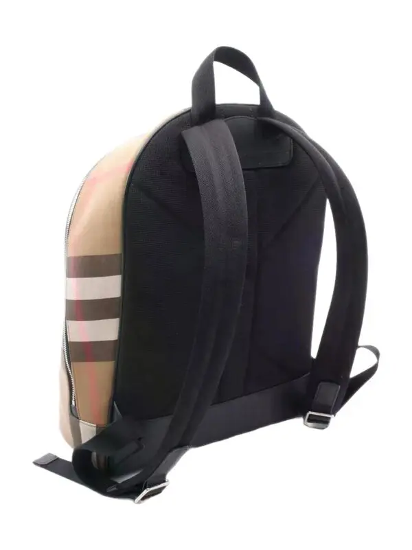 Burberry Check Canvas Backpack - Neutrals