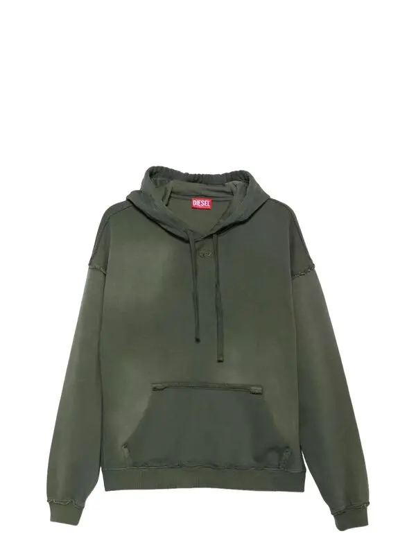 DIESEL® Logo-embroidered Hoodie - Green