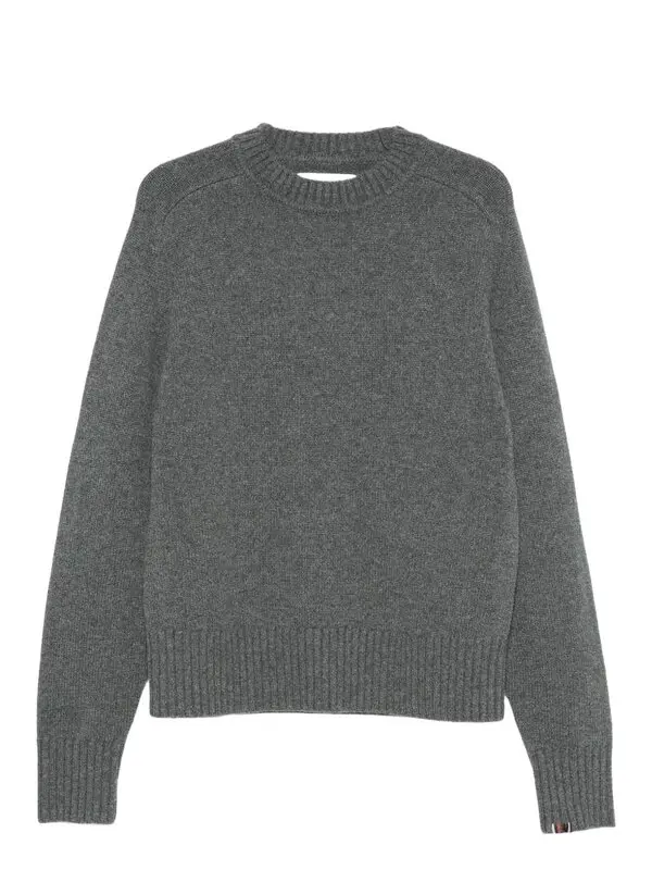 Extreme Cashmere Ribbed-knit Crew Neck Sweater - Grey