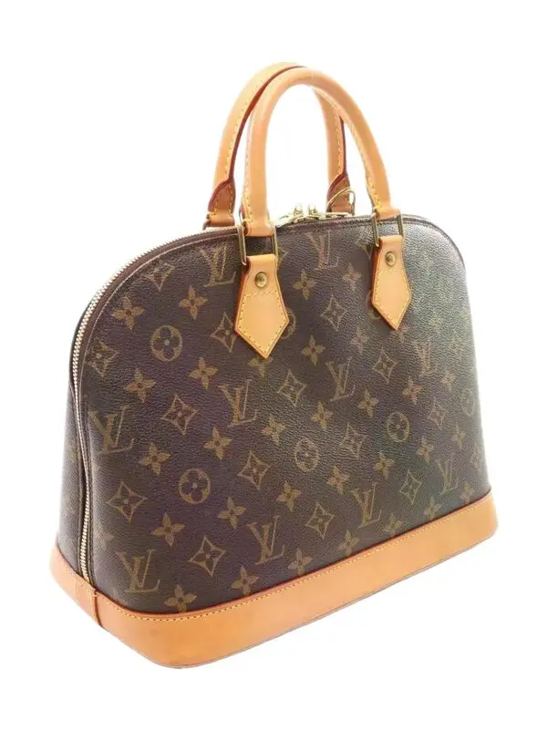 LOUIS VUITTON Monogram Alma Pm Handbag - Brown