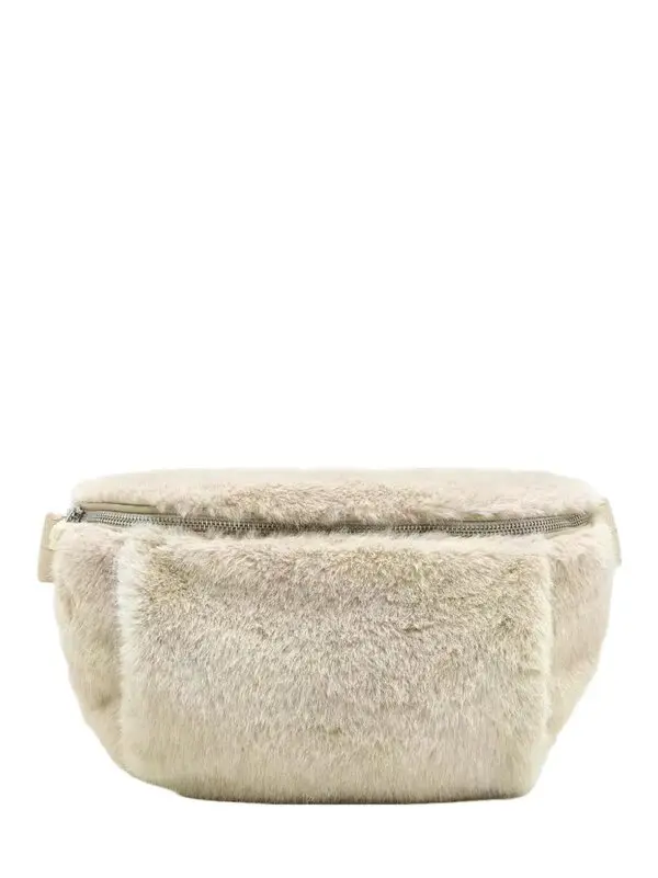 BELLEROSE Hoswel Faux-fur Shoulder Bag - Neutrals