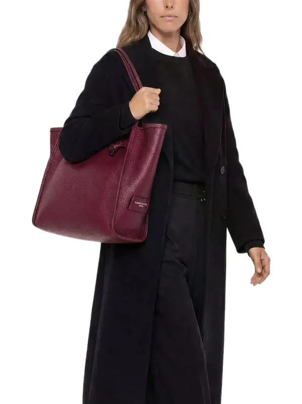 GIANNI CHIARINI Marcella Grained Leather Tote Bag - Red