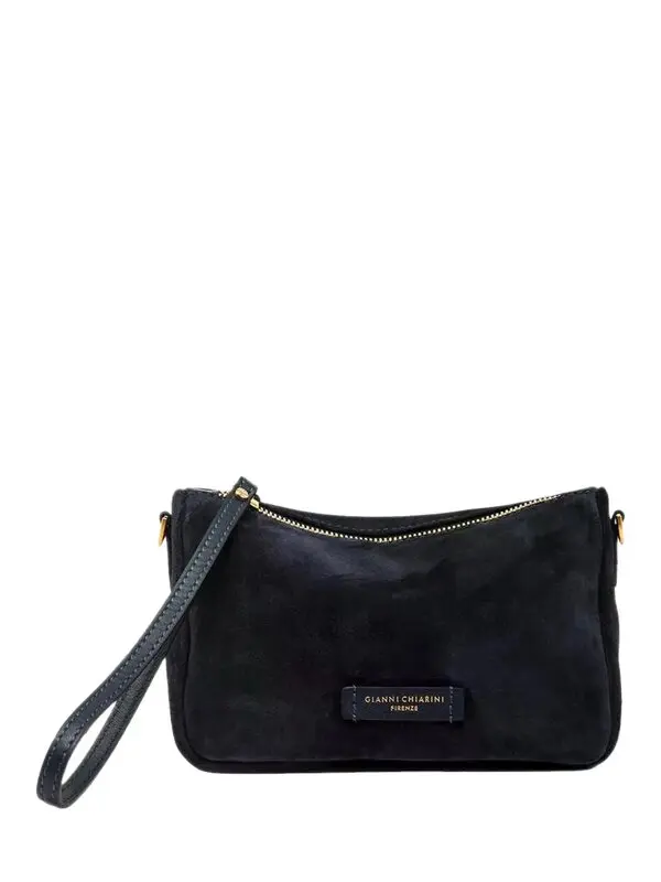 GIANNI CHIARINI Small Suede Clutch Bag - Blue
