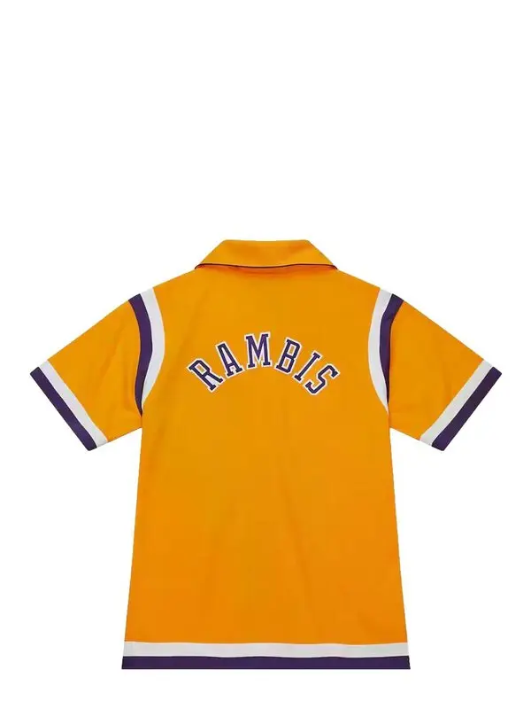 Mitchell & Ness Los Angeles Lakers 1987 Kurt Rambis Authentic Shooting Shirt - Orange
