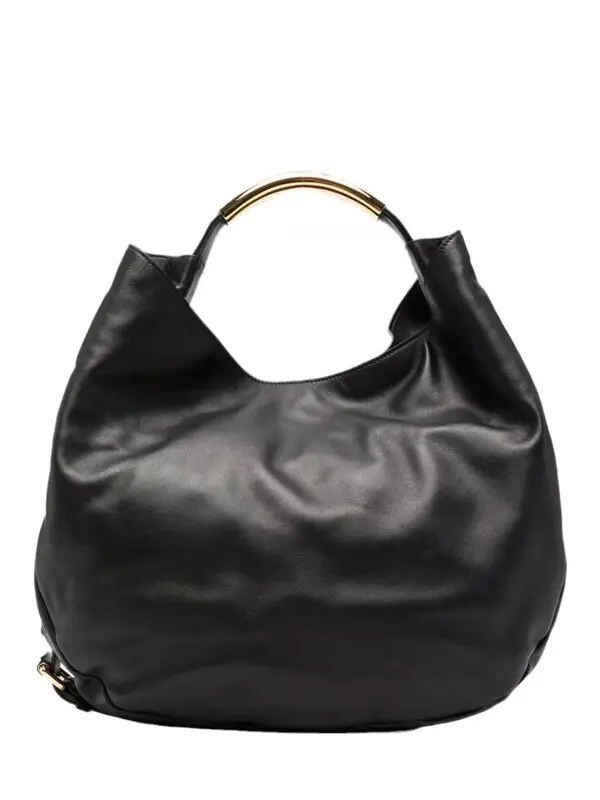 Moschino Plaque Tote Bag - Black
