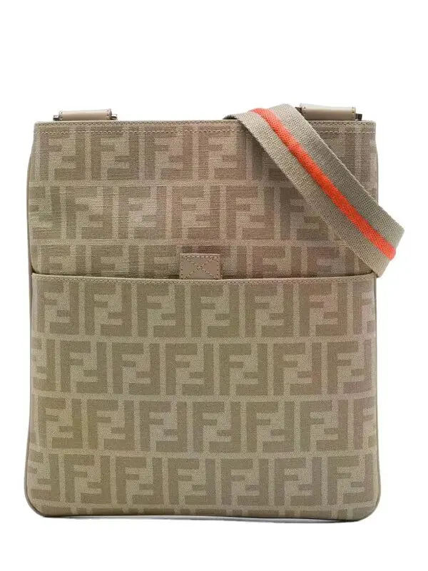 Fendi Zucca Spalmati Crossbody Bag - Neutrals