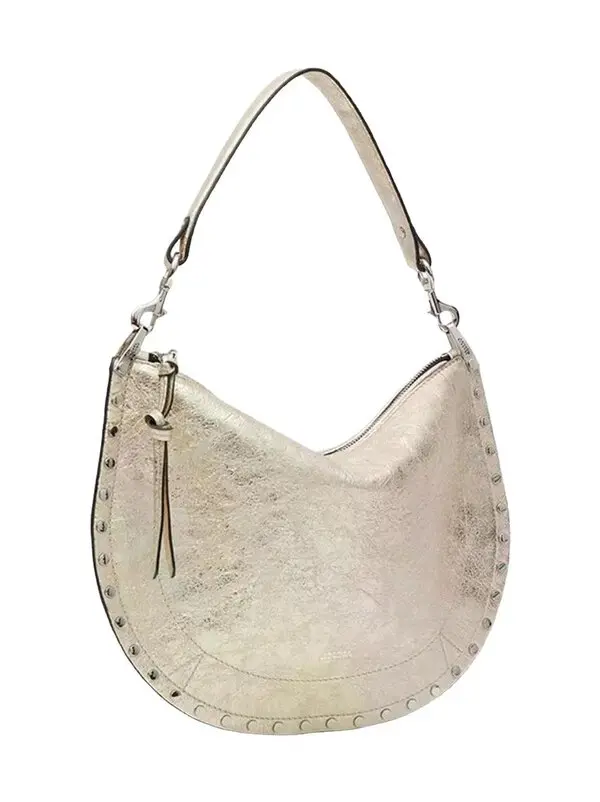 Isabel Marant Étoile Oskan Soft Zip Shoulder Strap Bag - Gold