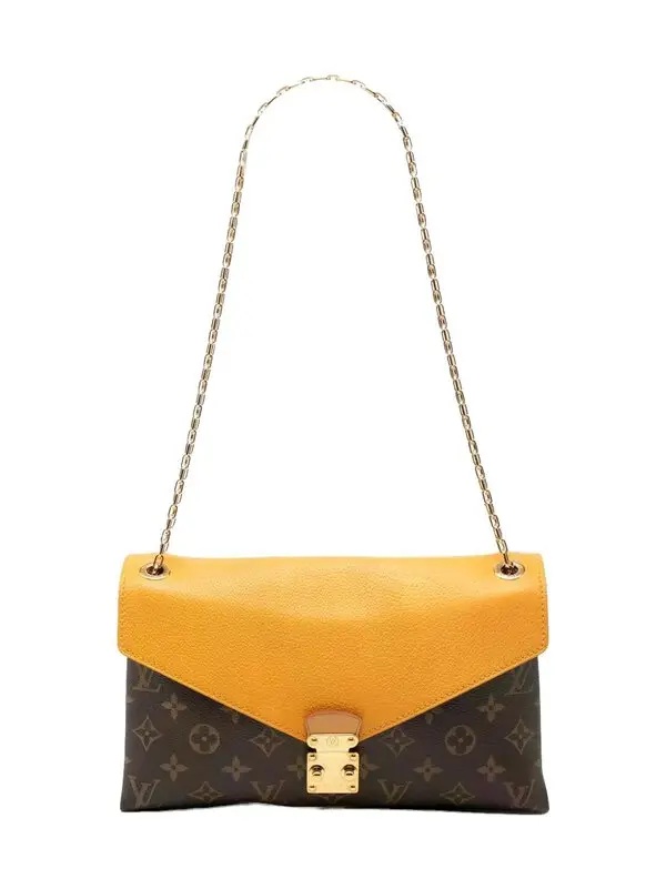 LOUIS VUITTON Monogram Pallas Chain Shoulder Bag - Yellow
