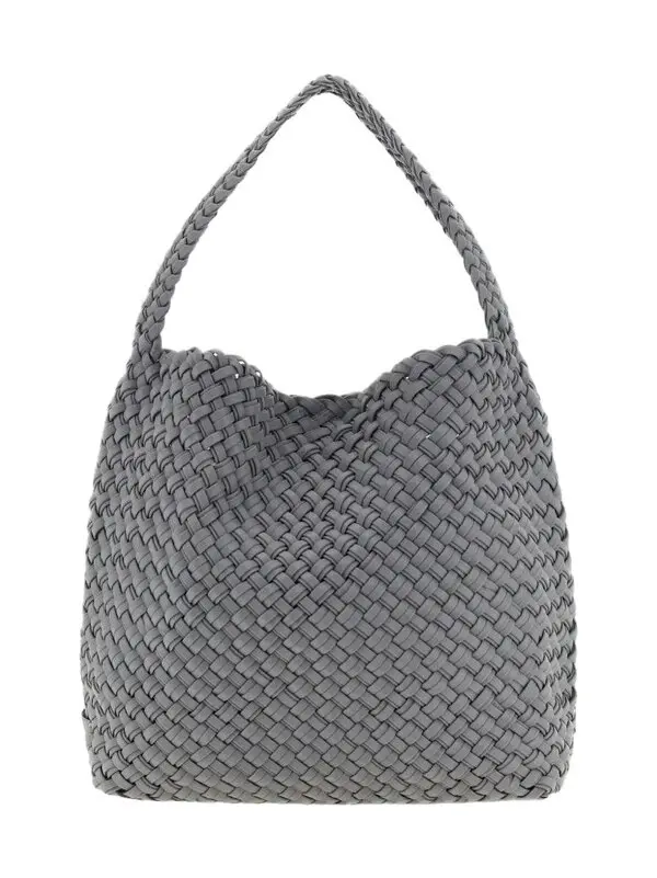 NAGHEDI Woven Nomad Tote Bag - Grey