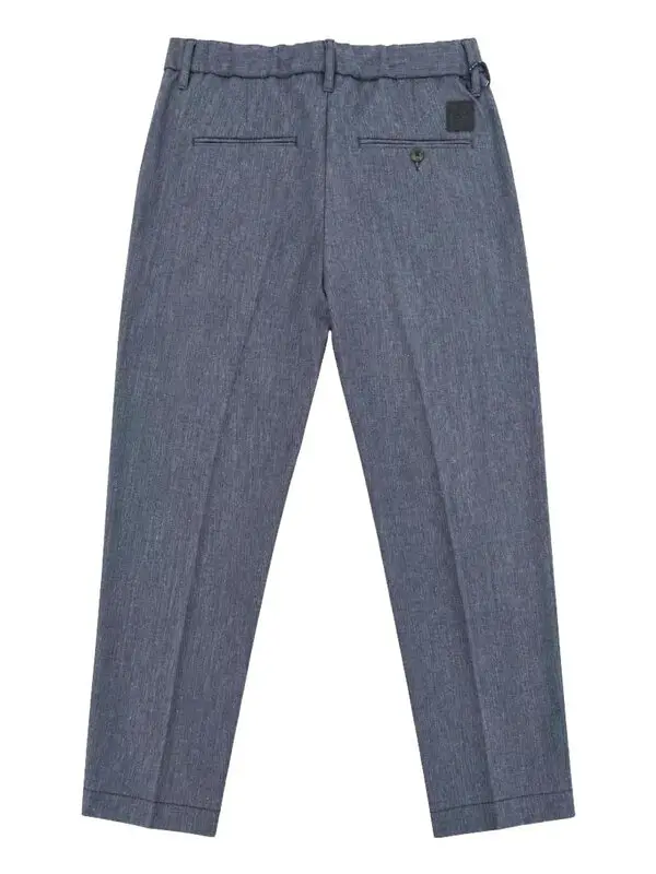 Jacob Cohen Plane Pressed-crease Trousers - Blue