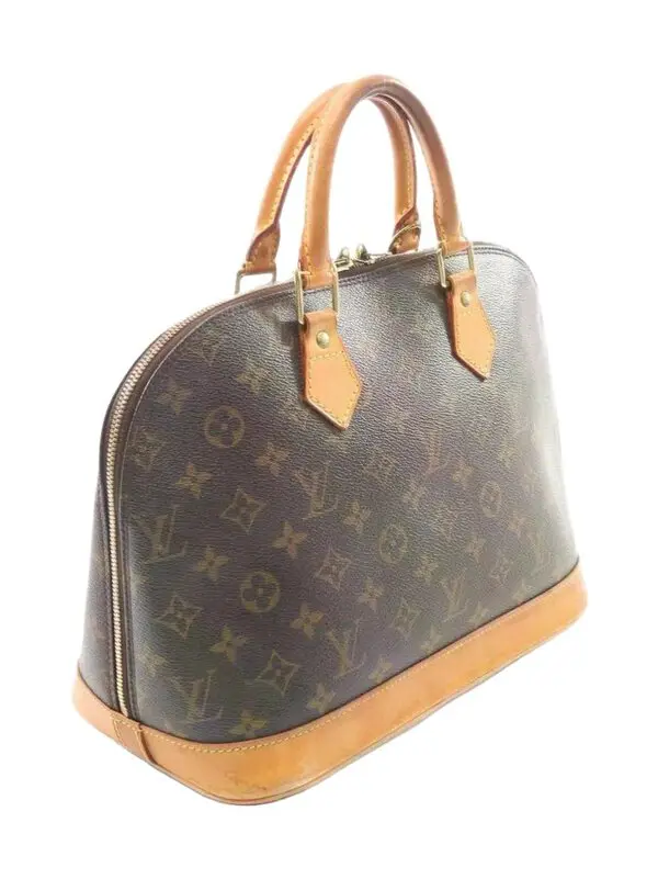 LOUIS VUITTON Alma Monogram Handbag - Brown