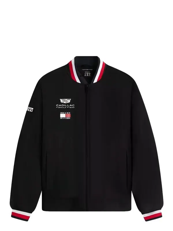 Tommy Hilfiger X Cadillac Formula 1 Embroidered Bomber Jacket - Black