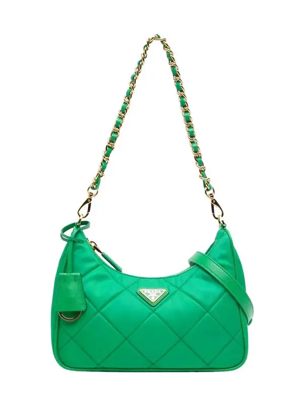 Prada Re-edition 1995 Chain Shoulder Bag - Green