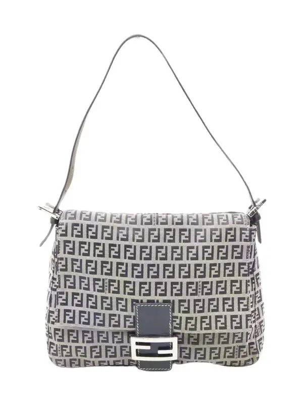 Fendi Ff Logo Mamma Baguette Shoulder Bag - Neutrals