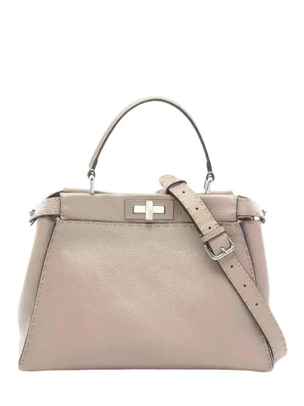 Fendi 2000s Peekaboo Selleria Tote Bag - Neutrals