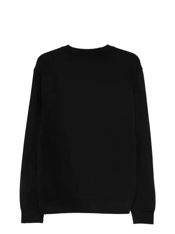 Karl Lagerfeld Logo Embroidered Crew-neck Sweatshirt - Black