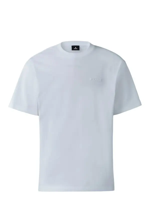 Mackage Tee-rz Tee-shirt With Silicone Logo - White