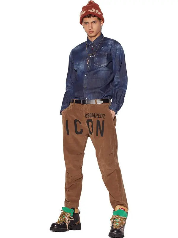 Dsquared2 Icon Skipper Pants - Beige