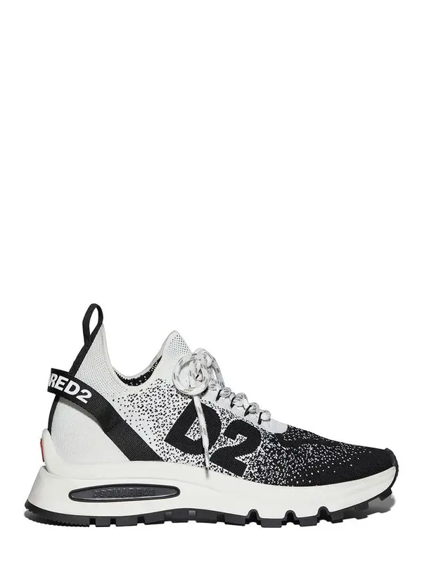 Dsquared2 Run Ds2 Knit Sneakers - Black