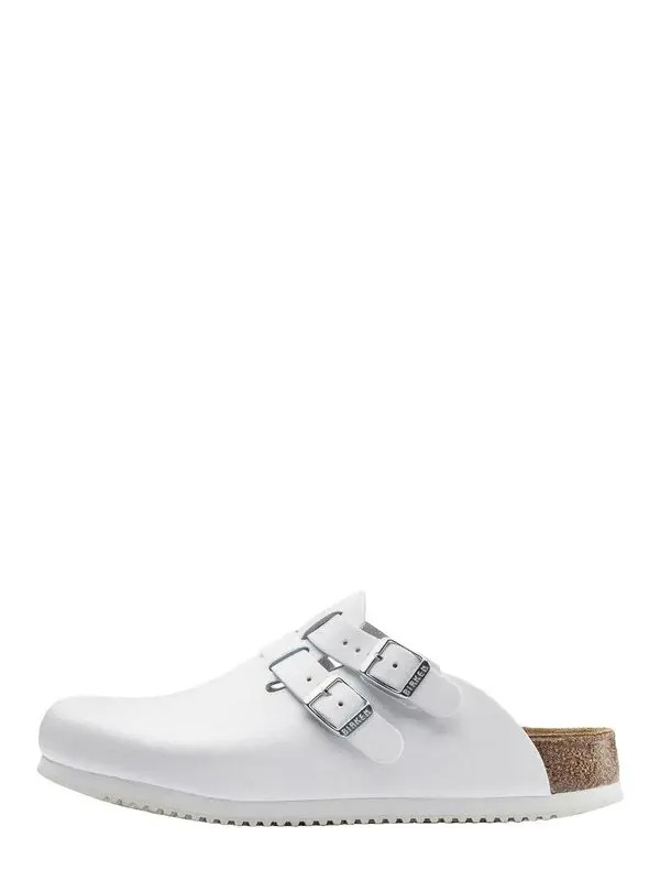 BIRKENSTOCK Kay Sl Natural Leather Narrow Fit Sandals - White