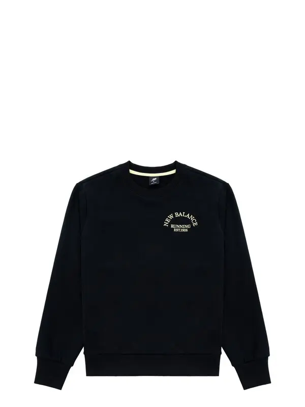 NEW BALANCE Casual Sport Sweatshirt - Black
