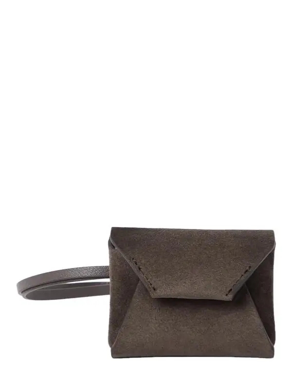 Brunello Cucinelli Suede Handbag Charm - Rust-brown