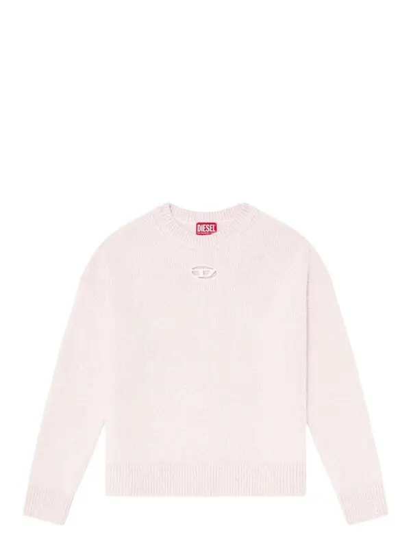 DIESEL® Logo Wool Blend Sweater - Pink
