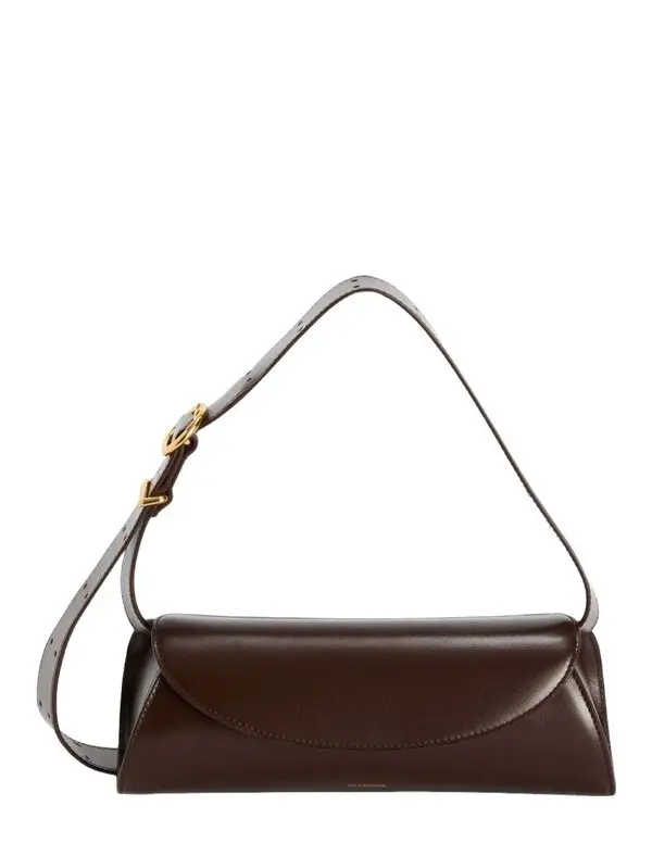 JIL SANDER Cannolo Small Leather Shoulder Bag - Brown