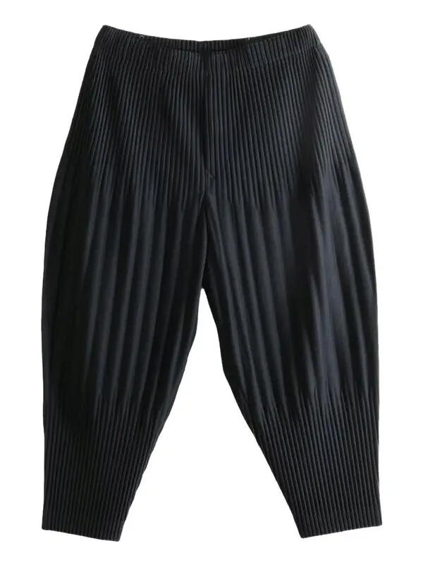 Issey Miyake Homme Plissé Pleated Trousers - Black