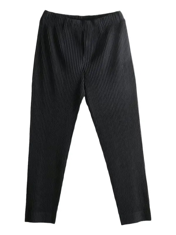 Issey Miyake Homme Plissé Pleated Trousers - Black