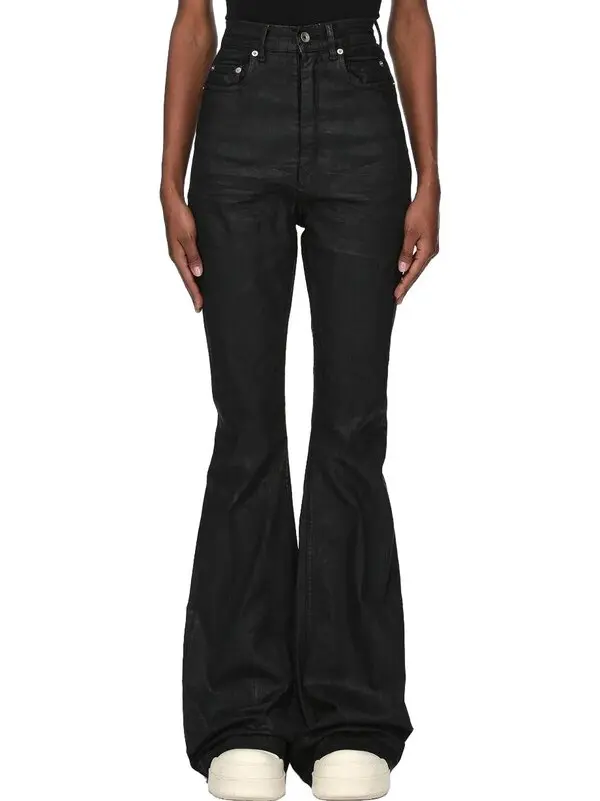 Rick Owens Bootcut Denim Jeans - Black