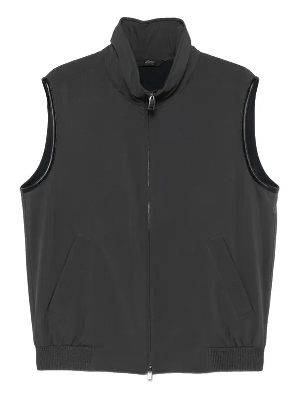 Brioni Nylon Down Vest - Grey