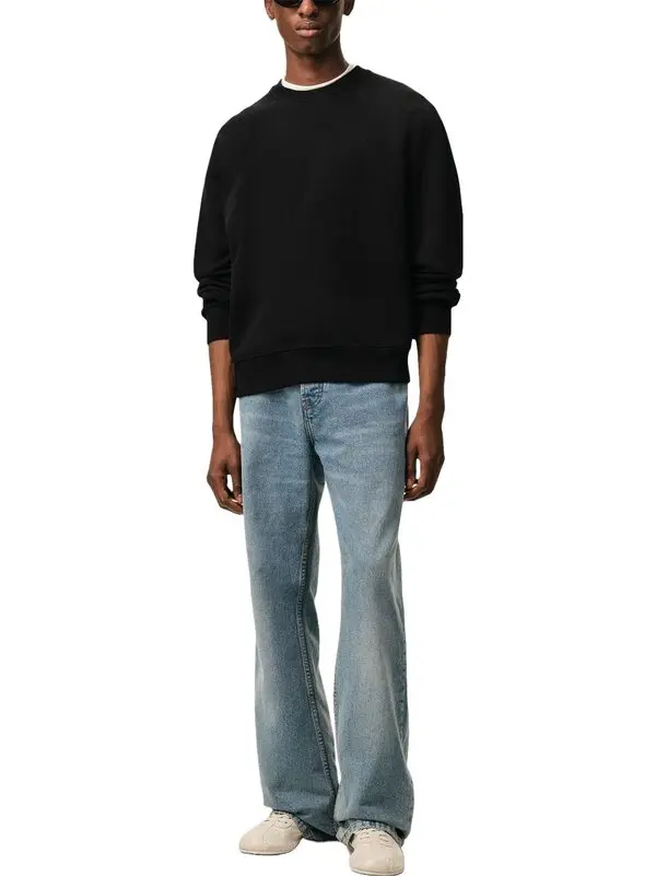 AMI Paris De Coeur Cotton Sweatshirt - Black