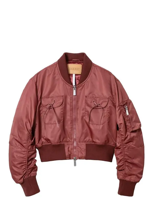 JAKKE Lola Bomber Jacket - Red